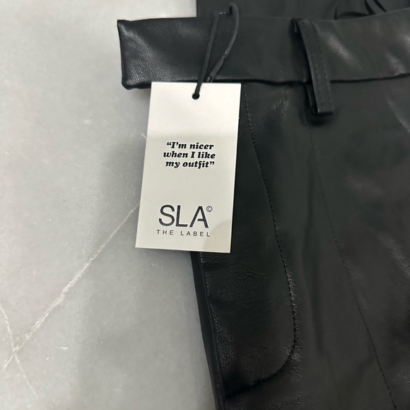 SLA The Label | Pants & Jumpsuits | Sla The Label Black Faux Leather ...